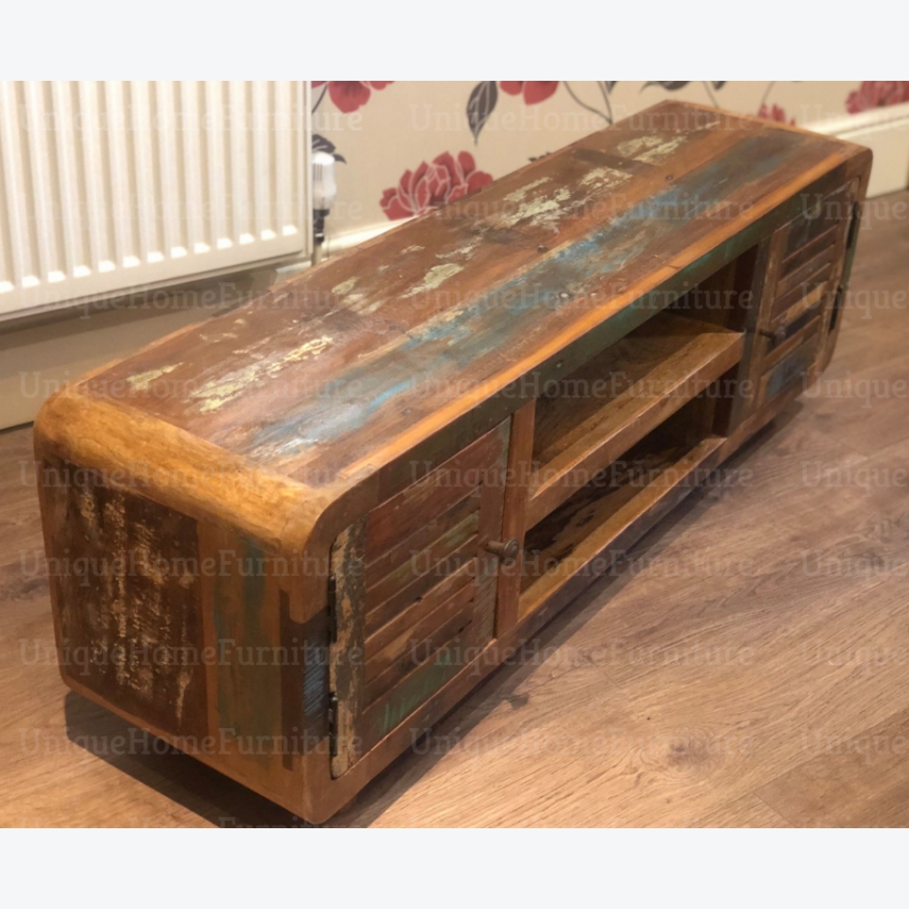 Vintage Storage Bench Telephone Table Rustic Solid Wood Scandinavian ...