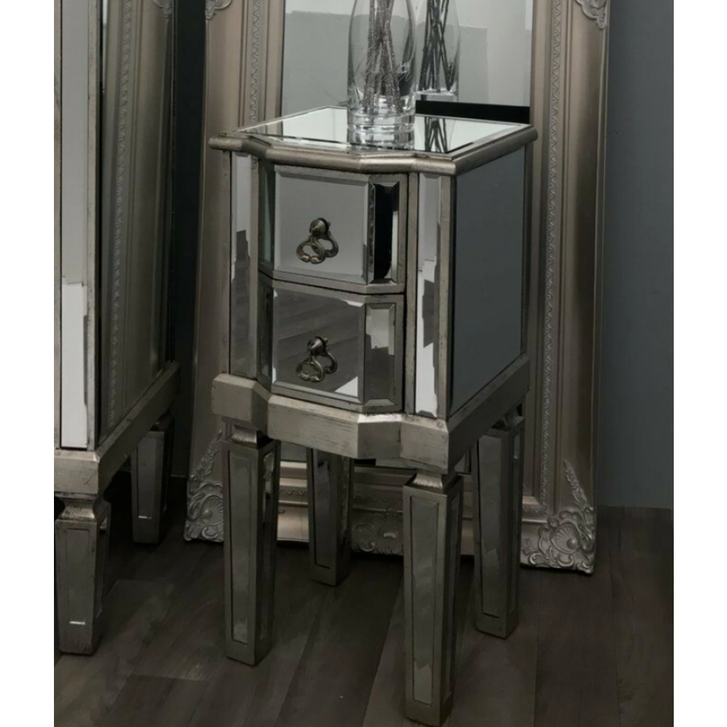 Industrial Bedside Table Rustic Drawer Cabinet Vintage Metal Side End ...