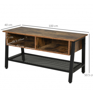 Small TV Stand Vintage Industrial Furniture Rustic Metal Cabinet ...