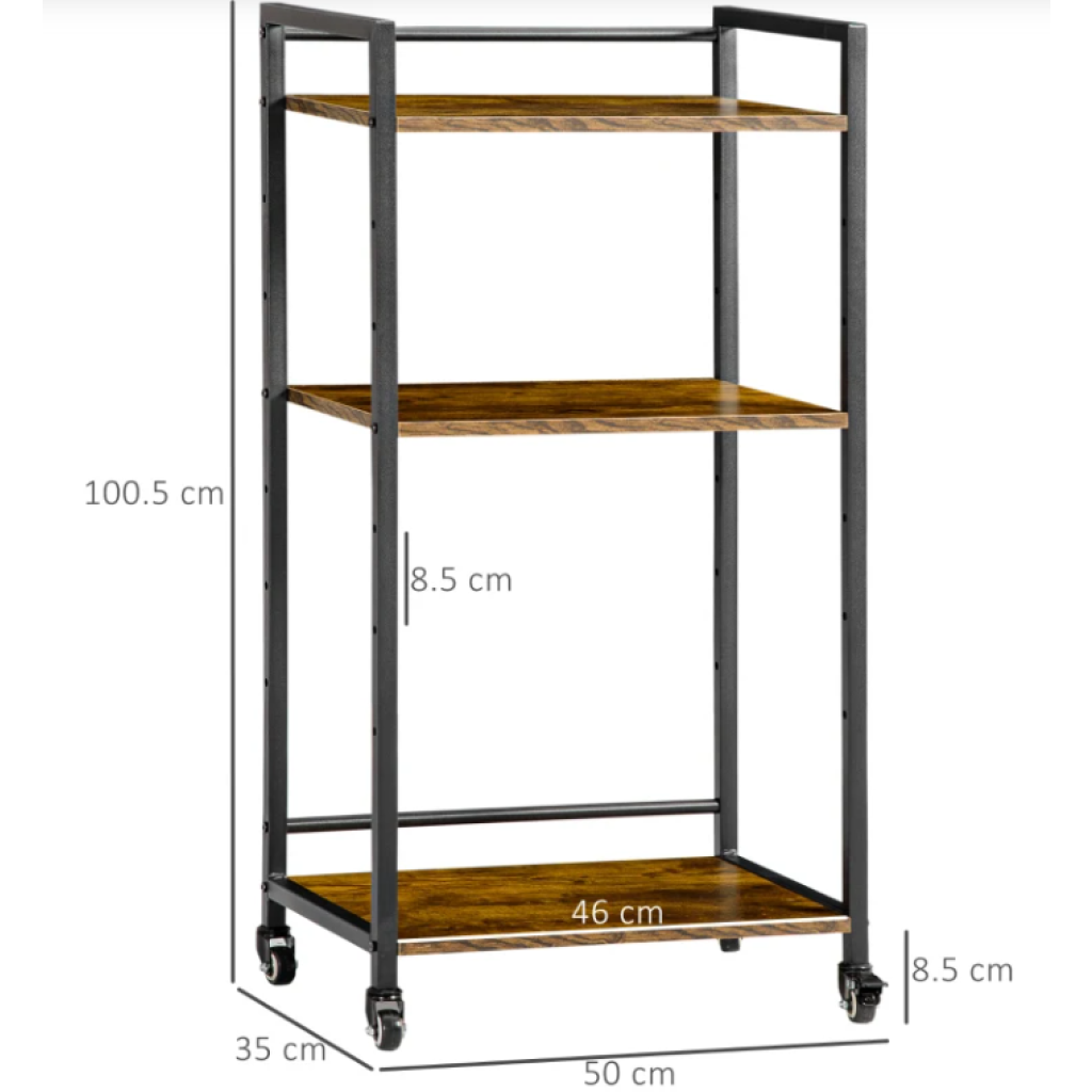 Industrial Display Unit Rustic Metal Shelving Vintage Storage Cabinet ...