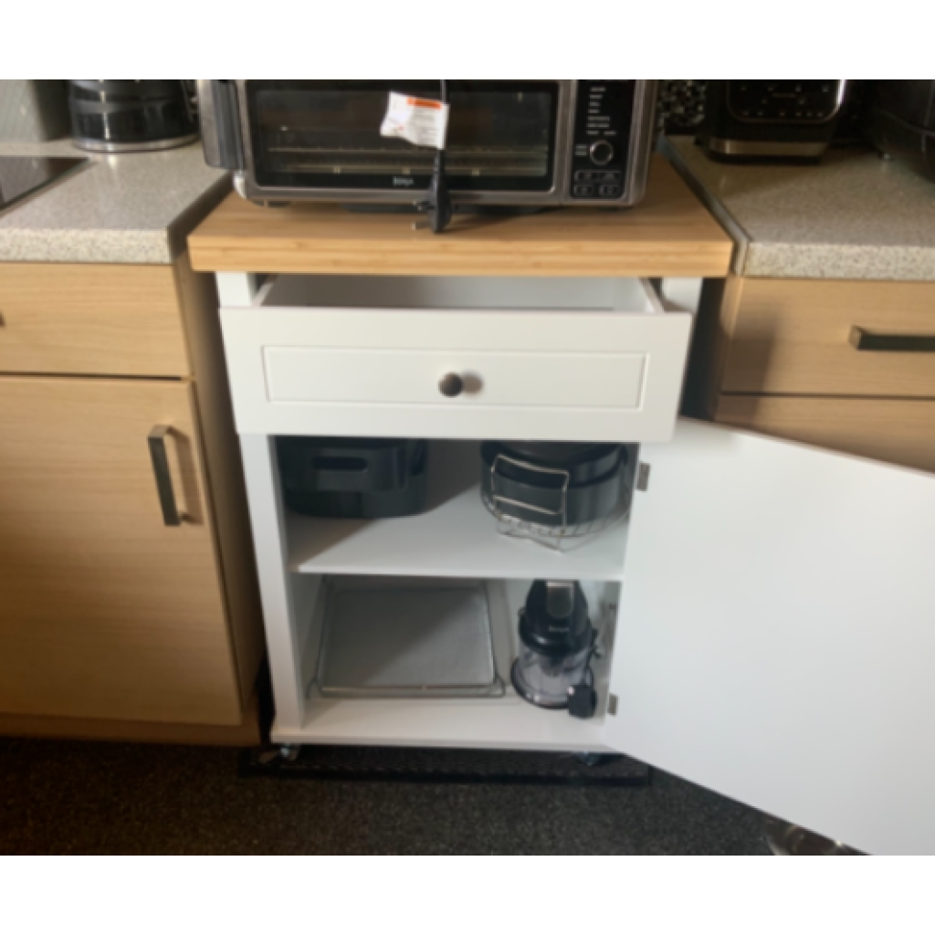 Small Kitchen Island Butchers Block Table Storage Cabinet Trolley ...