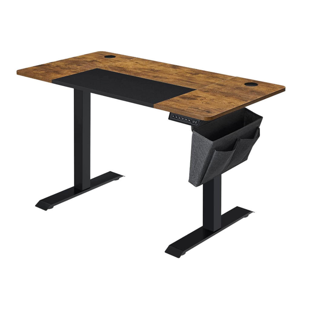 Industrial Computer Desk Large Adjustable Electric Workstation Vintage ...
