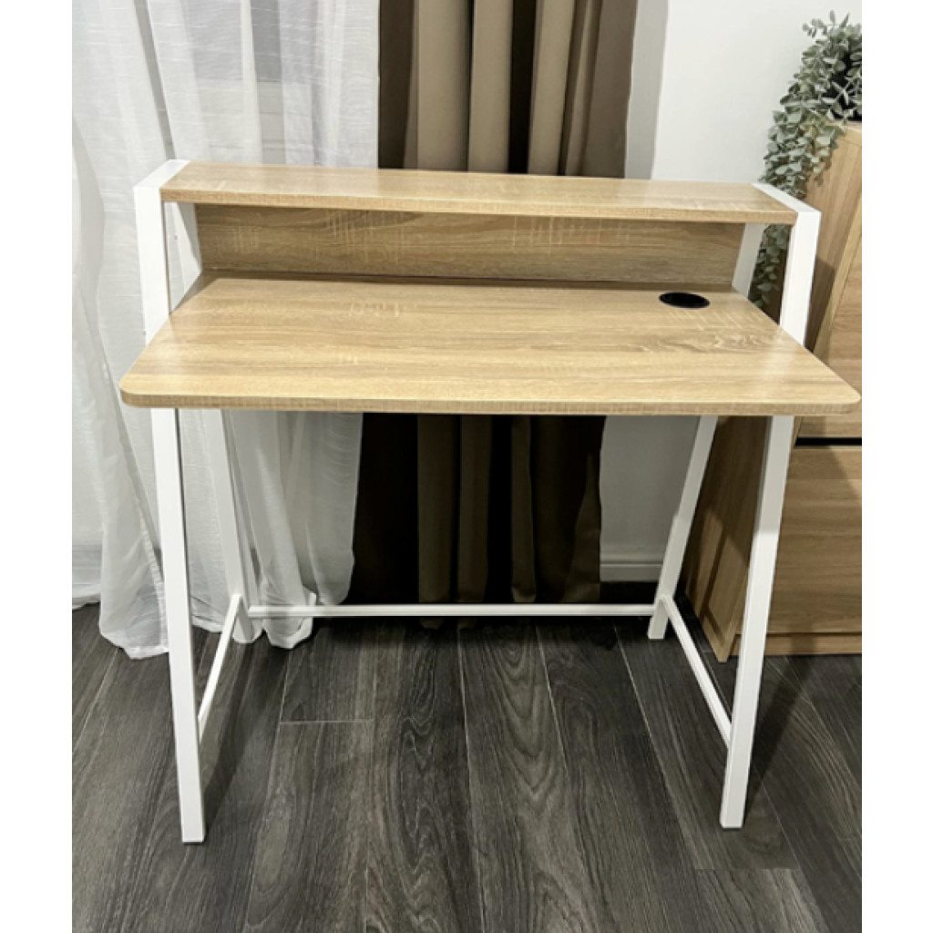 Modern Computer Desk Small Compact Workstation Metal Kids Office ...