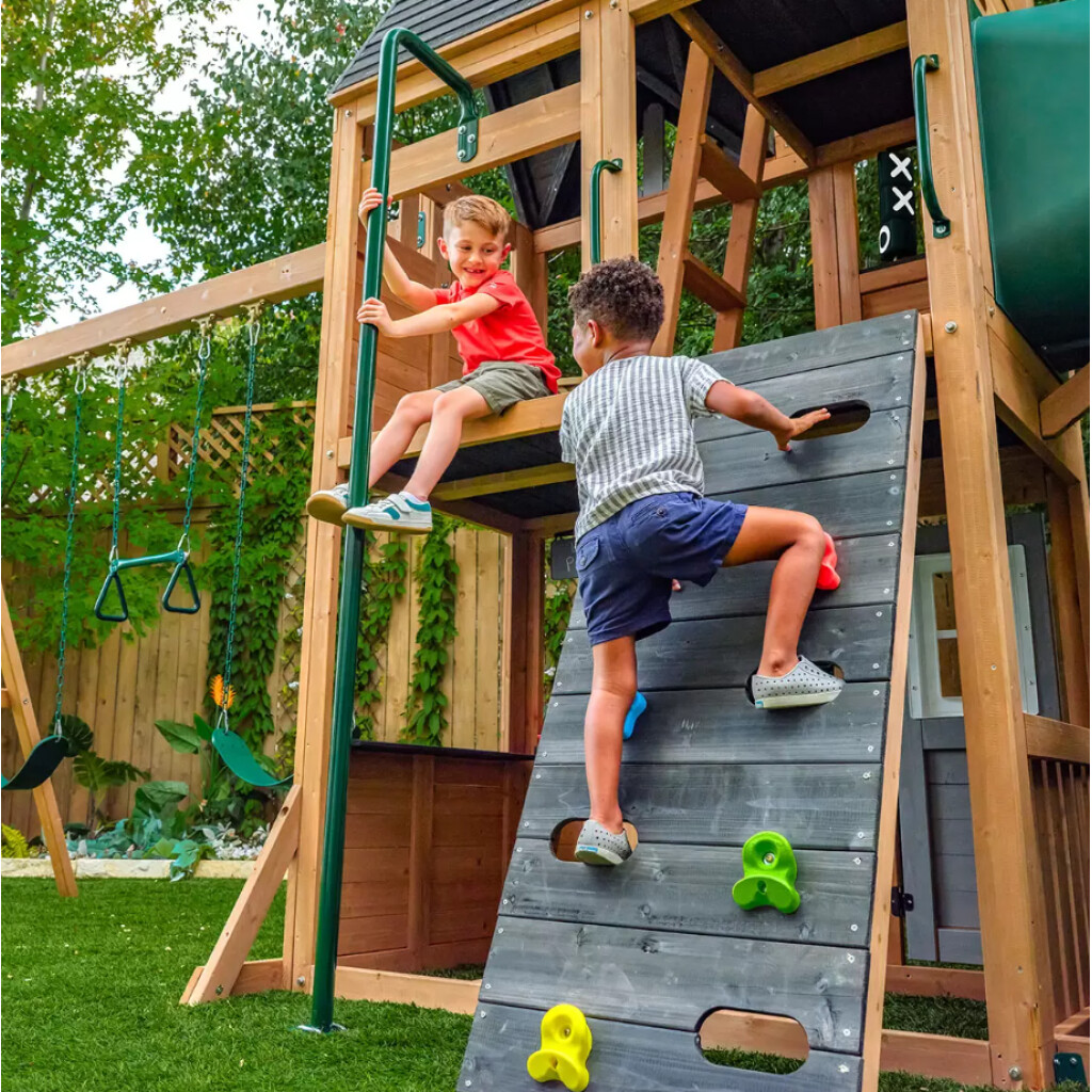 Large Garden Playcentre Wooden Garden Wendy Tree Role Play House Slide ...