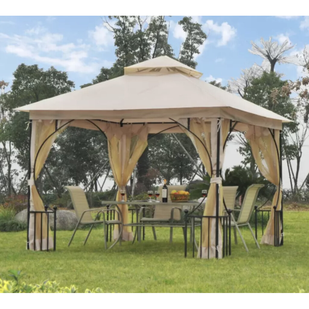 Garden Gazebo Canopy Patio Marquee Structure Awning Party Tent Pergola ...